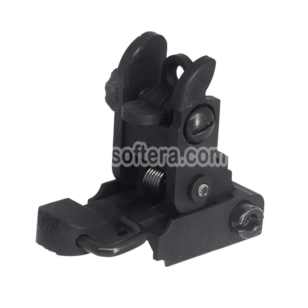 Airsoft Plastic M4SS Flip Rear Sight For 20mm Picatinny Rail Rifles ...