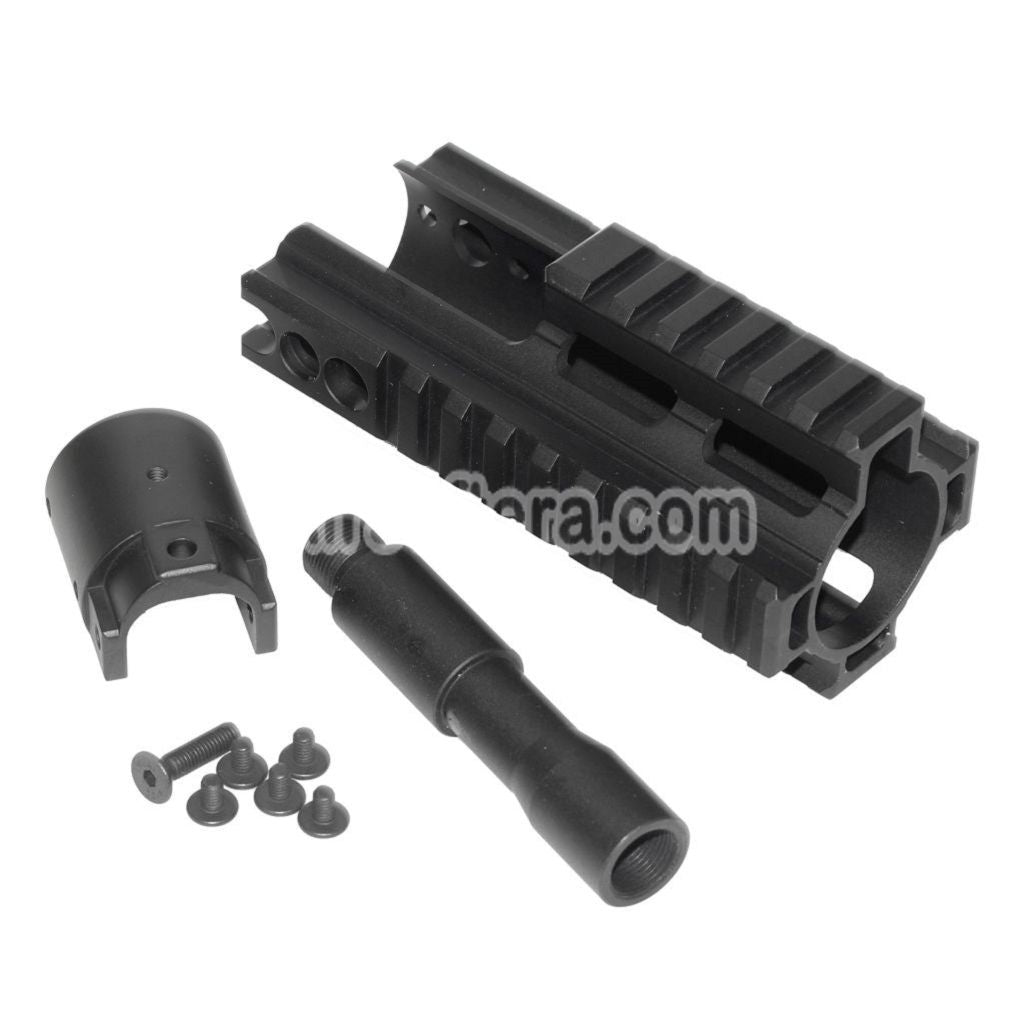Airsoft CNC Aluminum 125mm 4-Sides Rail Handguard Rail System For Doub ...