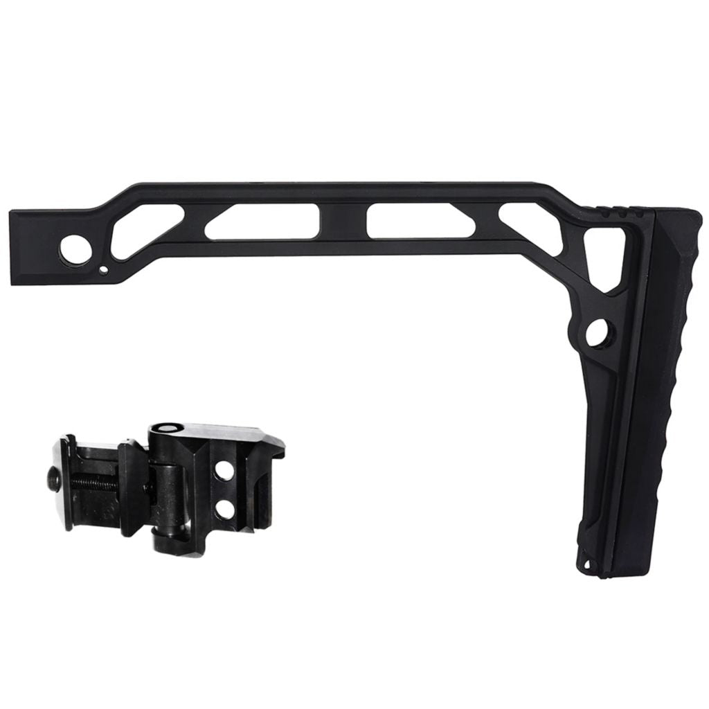 Airsoft 5KU Aluminum SS-8RP Skeleton Folding Rifle Stock For 20mm Pica ...
