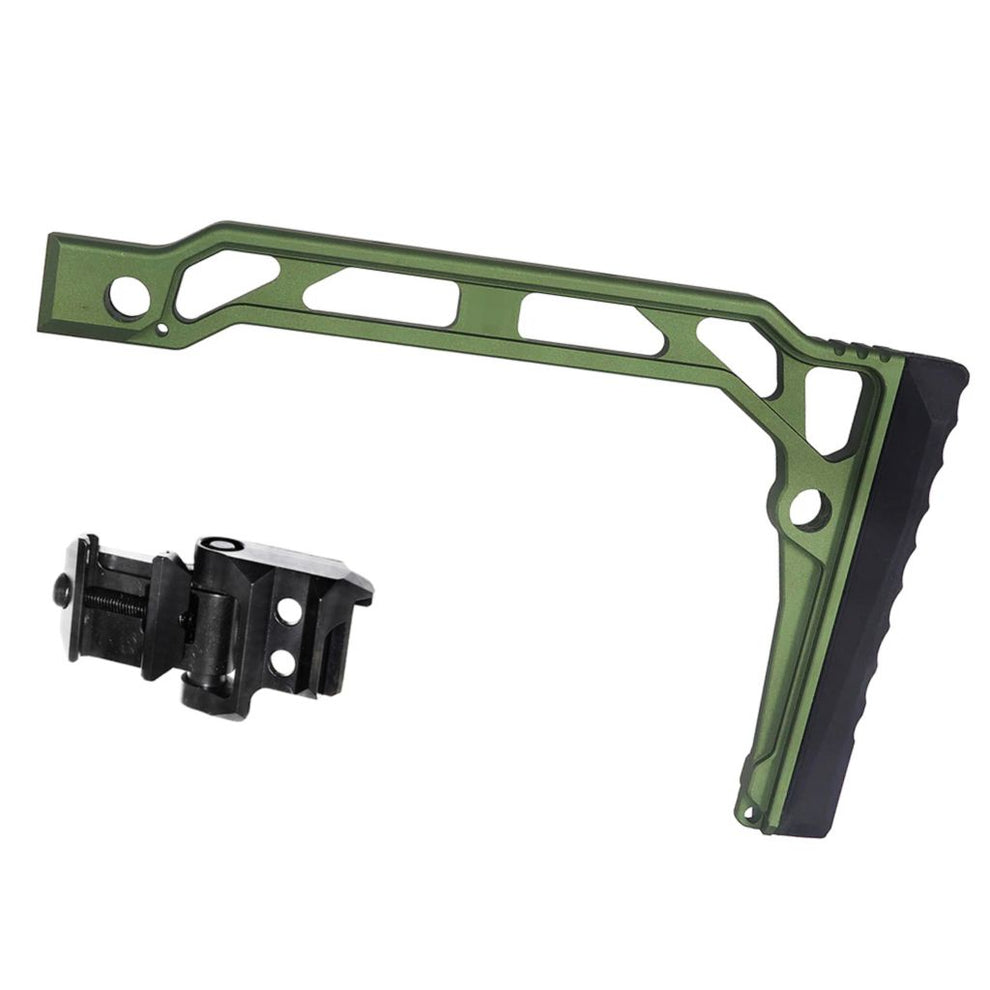 Airsoft 5KU Aluminum SS-8RP Skeleton Folding Rifle Stock For 20mm Pica ...