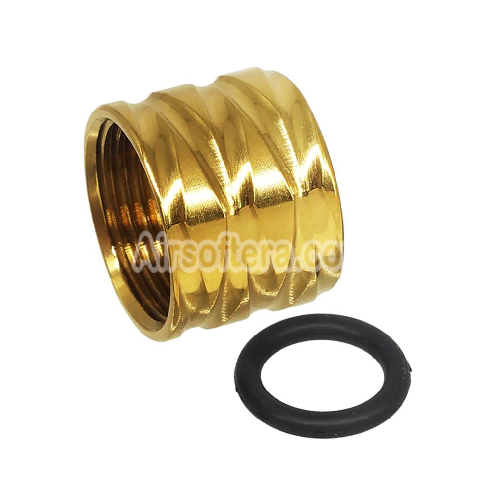 Airsoft 5KU Rhombus Knurled Thread Protector Barrel Cover For -14mm CC ...