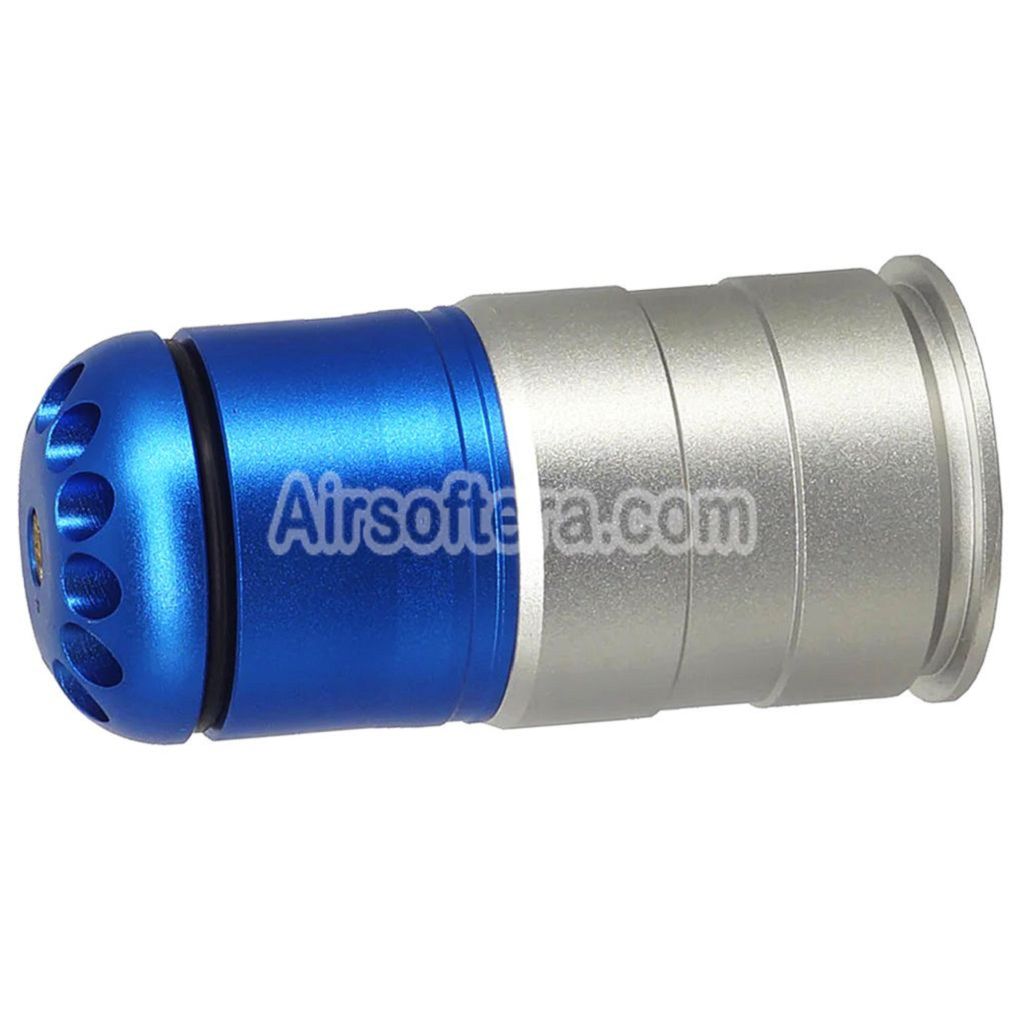 Airsoft CYMA 84rd 40mm M203 Gas Grenade Cartridge Shell Blue/Silver ...