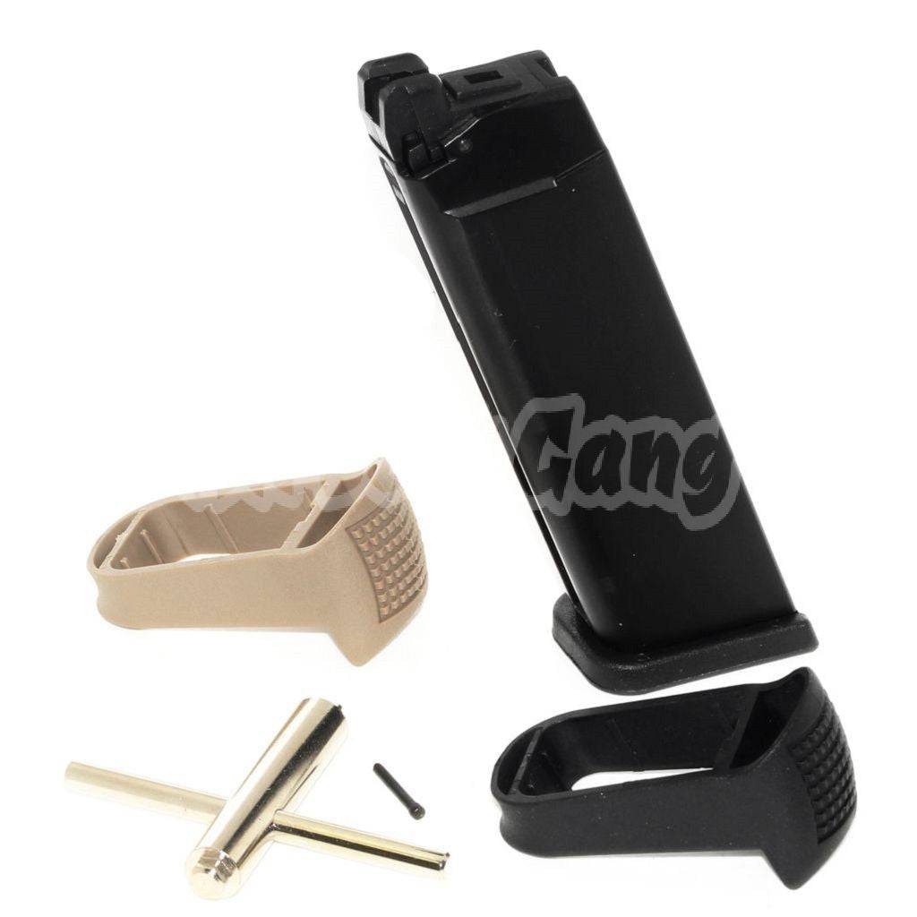 Airsoft WE (WE-TECH) 25rd Co2 Magazine Valve Key Grip Extension Set fo ...
