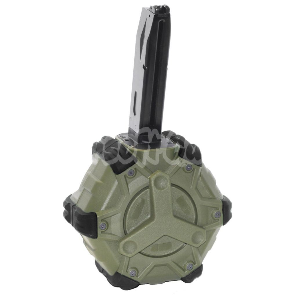 Airsoft WE 350rd Gas Drum Magazine for AW MB Series / KJW / WE / Tokyo ...